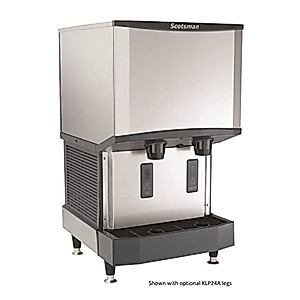 Scotsman HID525A-1 Meridian Nugget Ice & Water Dispenser, 25-Pound Capacity, Stainless Steel, 115-Volts, NSF