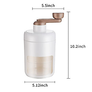 Choxila Shaved Ice Machine Snow Cone Machine - Portable Ice Crusher and Shaved Ice Machine with Free Ice Cube Trays - BPA Free