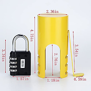 Outdoor Faucet Cover, Outdoor Faucet Lock -Multifunctional Protective Cover for faucets and valves, Prevent Water Stealing ( with Password Padlock)