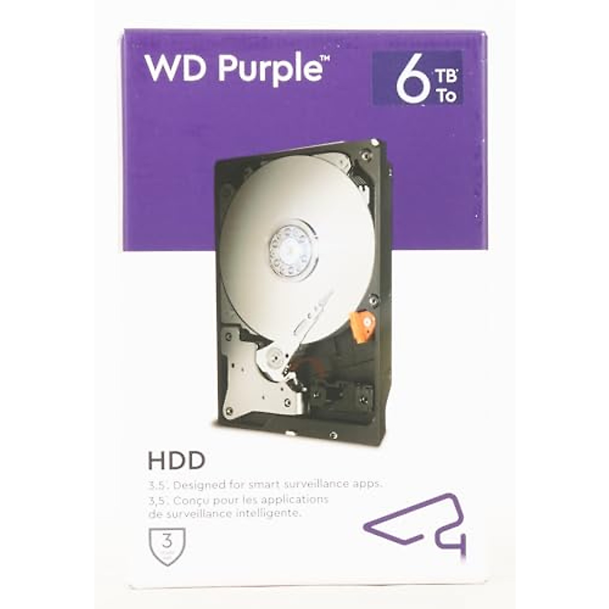WD Purple 6TB Surveillance 3.5 Inch Internal Hard Drive - Allframe 4K - 180TB/yr, 64MB Cache, 5640 RPM Class
