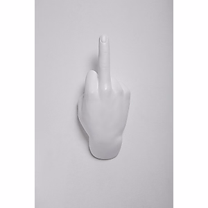 Interior Illusions Middle Finger Hand Wall Hook 9" Tall x 4.5" Inches Wide