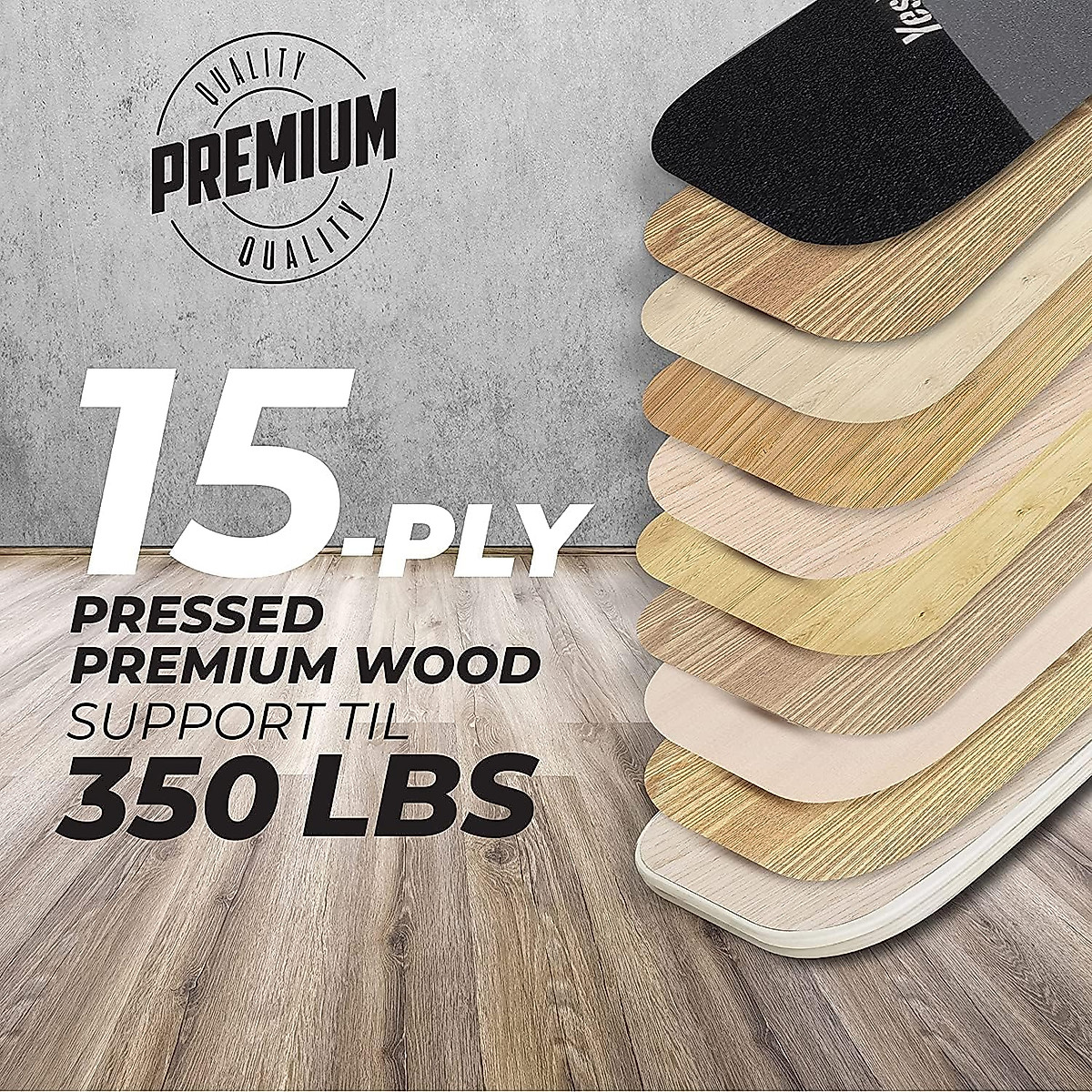 Yes4All Premium Surf Balance Board Trainer with Adjustable Stoppers for Improve Balance, Build Strength & Surf Trainer