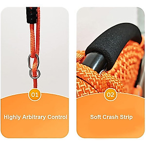 Columpio Swing Seat for Kids Hand-Knitting Toddler Swing W/Adjustable Ropes Heavy Duty Rope Play Secure Children Swing Set for Outdoor Indoor,661lbs Tree Swing Set