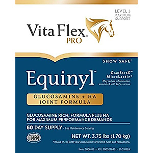 Vita Flex Pro Horse Joint Supplement, with Glucosamine and Hyaluronic Acid, 3.75 Pounds, 60-Day Supply