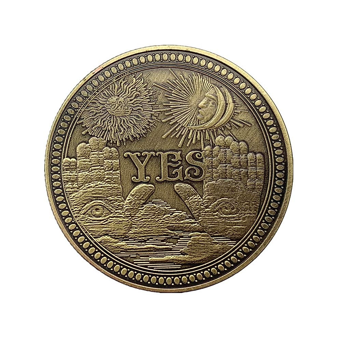 Yes No Challenge Coin Decision Maker Commemorative Coins Collection