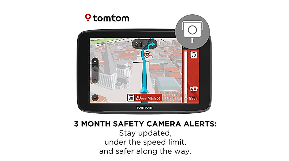 TomTom Go Comfort GPS Navigation Device with Wi-Fi & Real Time Traffic