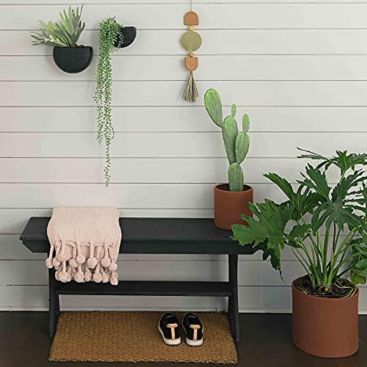 Main + Mesa Woven Cotton Pom Pom Throw