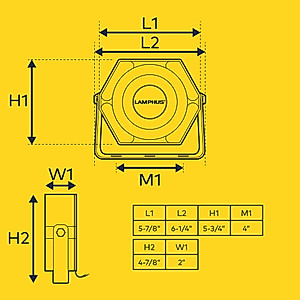LAMPHUS SoundAlert 12V 100W Police Siren PA System Kit [Slim Speaker] [118-124dB] [Handheld Microphone] [Hands-Free] Warning Emergency Siren for Vehicles Tow Truck UTV ATV Van Car POV RV