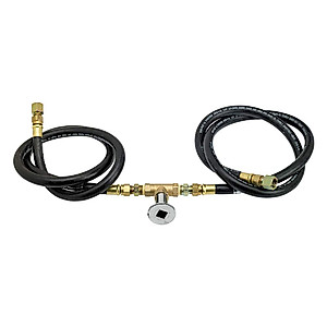 72"x 6" Linear Channel Oil Rubbed Bronze Drop-in Pan with Spark Ignition Kit - Natural Gas