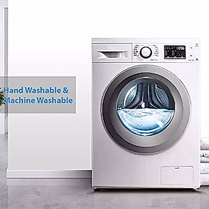 ACOMOPACK Weighted Blanket (48"x78" 15lbs, Blue) Silky Weighted Blanket Heavy Blanket Premium Material with Glass Beads