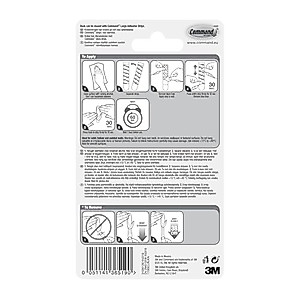 Command 17093CLRES Large Clear Strips Hook