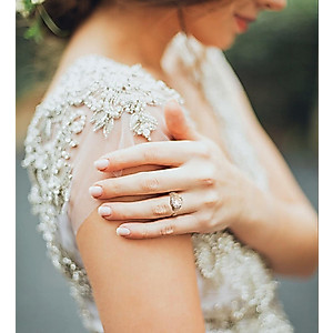 AIKAITUO 14K Gold Leopard Animal Leopard Head Cute Unique Women's Adjustable Set Zirconia Ring Holiday Gift