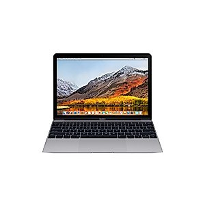Apple MacBook 12in Laptop w/ Retina Display 1.2GHz Core M, (MJY42LL/A), 8GB Memory, 512GB Solid State Drive, Space Gray (Space Gray)(Renewed)