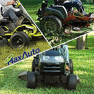 MaxAuto 2Pcs 16x6.50-8 Tire and wheel for Lawn Riding Mowers Garden Tractors, 4" Centered Hub with 1" Axle Bore,Yellow Rim