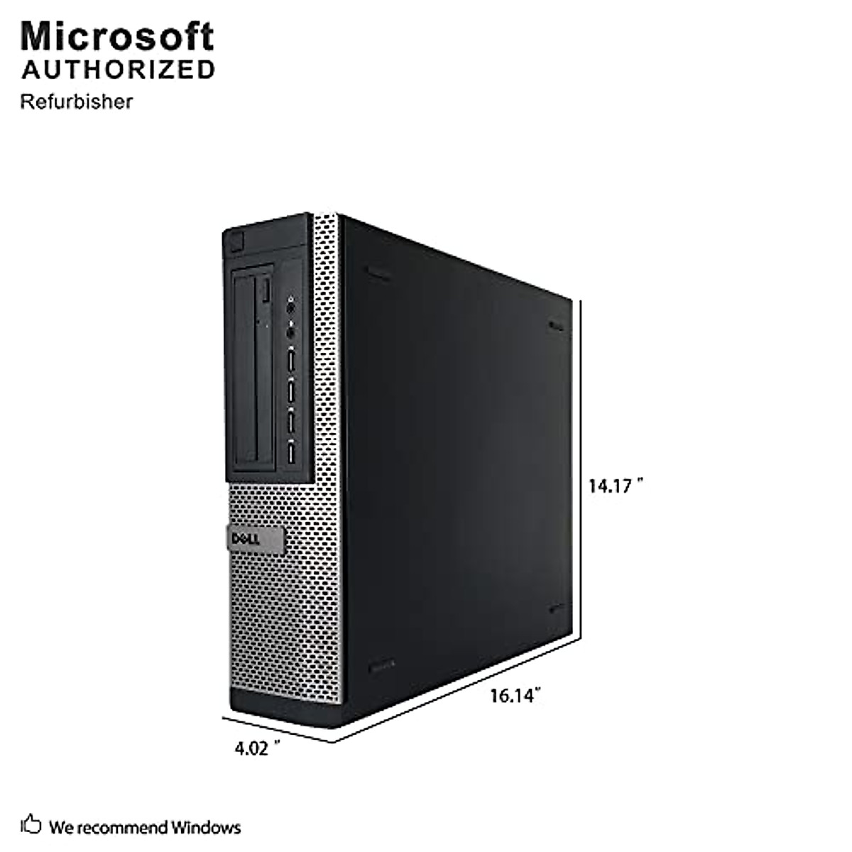DELL Optiplex 990 Desktop Computer (Intel Quad-Core i7-2600 up to 3.4GHz, 16GB RAM, 2TB HDD, DVD, WiFi, VGA, DisplayPort, Windows 10 Professional) (i7 16GB 2TB) (Renewed)']