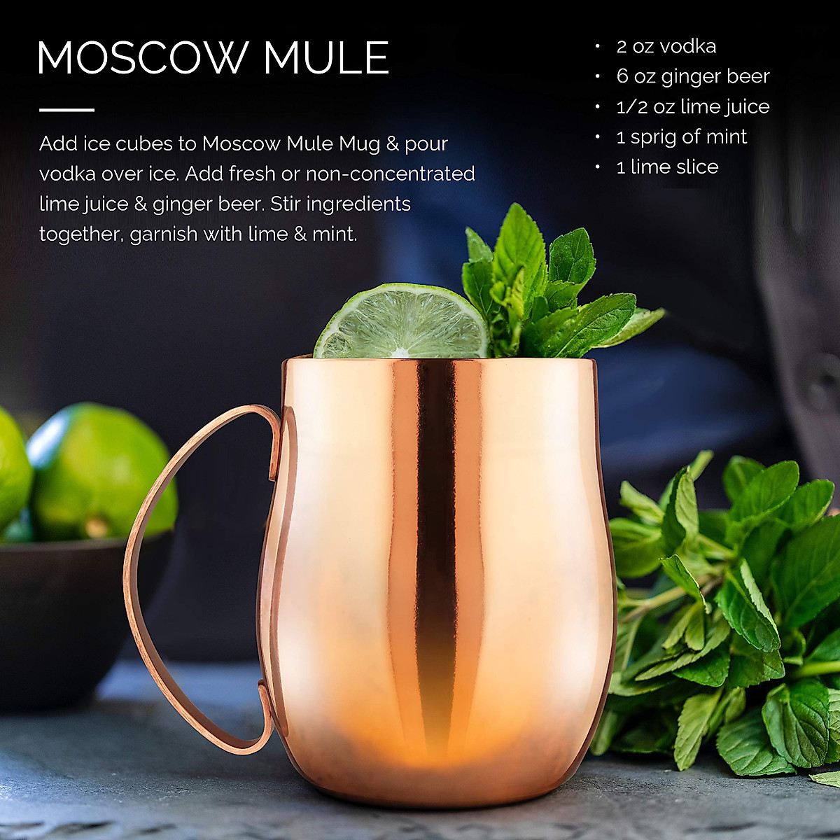 Final Touch Double-Wall Moscow Mule Mug (MM501)