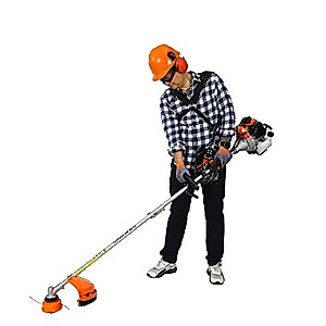 Tomkate 4 in 1 Multi-Functional Trimming Tool, 33CC 2-Cycle Garden Tool System with Gas Pole Saw, Hedge Trimmer, Grass Trimmer, and Brush Cutter, Reach to 10FT Garden Combo for Lawn Care