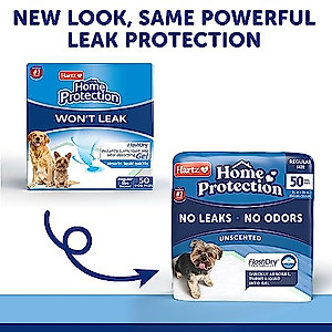 Hartz Home Protection Unscented Odor Eliminating Gel Dog Pads - 50 Count