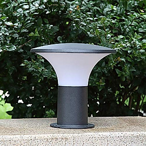 Lights Outdoor Creative Mushroom Outdoor Lawn Column Post Lights Exterior Waterproof Landscape Lighting Streetlights E27 Anti-Rust Aluminum Villa Courtyard Garden Rainproof Lantern Pole Lamp Stadium