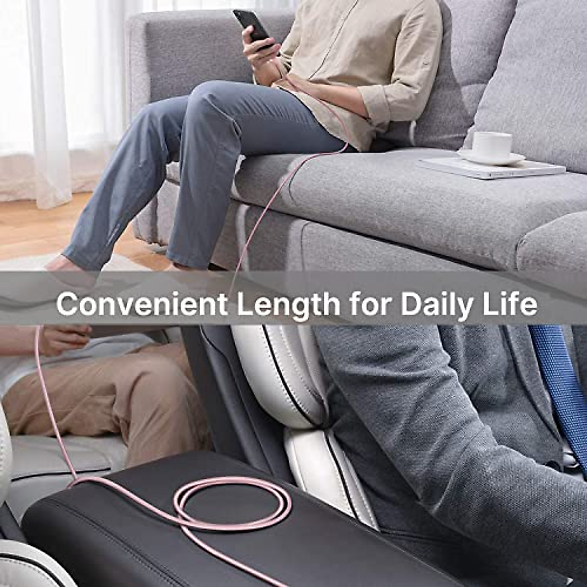 USB C to USB C Cable 2Pack 6FT USB C to C Cable 60W Fast Charging Cable Type C to Type C Cable for Samsung Galaxy S21/S20/Note20, MacBook Air/Pro, iPad Pro 2020/2018, iPad Air 4, Galaxy, etc