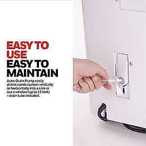 Honeywell 50 Pint Energy Star Dehumidifier with Built-In Drain Pump and 5 Year Warranty