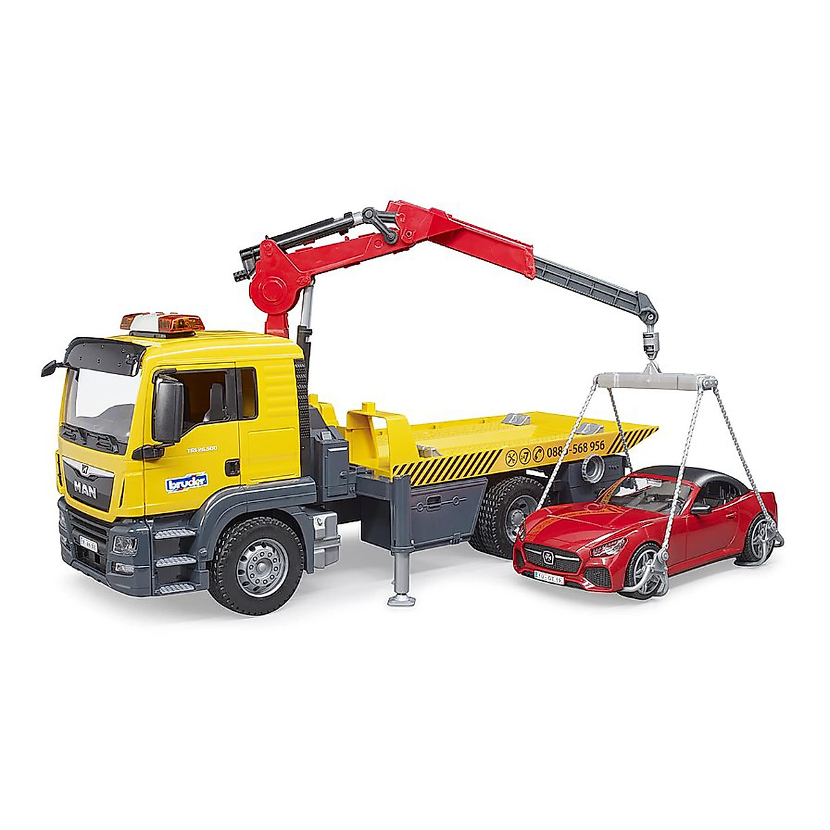 Bruder 03750 Man TGS Tow Truck Roadster and Light and Sound Module