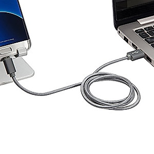 BoxWave Cable Compatible with Garmin RV 1090 (Cable by BoxWave) - Micro USB DuraCable, Braided Micro USB Charging Cable for Garmin RV 1090 - Space Grey