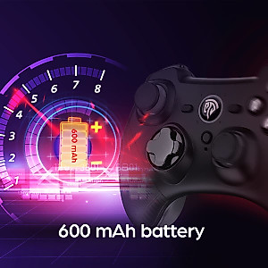 EasySMX 2.4G Wireless Controller for PC, PS3 Gamepads with Vibration Fire Button Range up to 10m Support PC PS3 Android Devices and TV Box