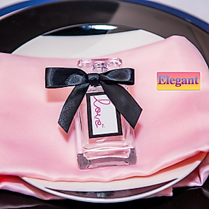 50 Pack Black Satin Ribbon Twist Tie Bows for Treat Bags, Gift Bags, Bakery Candy Bags and Package Decorating Ribbon Bow, Bowknot for Gifts