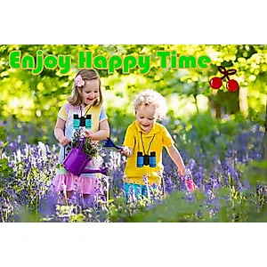 Scotamalone Kids Binoculars Shock Proof Toy Binoculars Set for Age 3-12 Years Old Boys Girls Bird Watching Educational Learning Hunting Hiking Birthday Presents