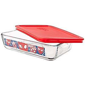 Pyrex 8-Pc Glass Food Storage Container Set, Includes (2) 4-Cup Round Glass Containers, (2) 3-Cup Rectangle Glass Containers, Meal Prep Containers with Lid, Disney's Marvel's Spider-Man