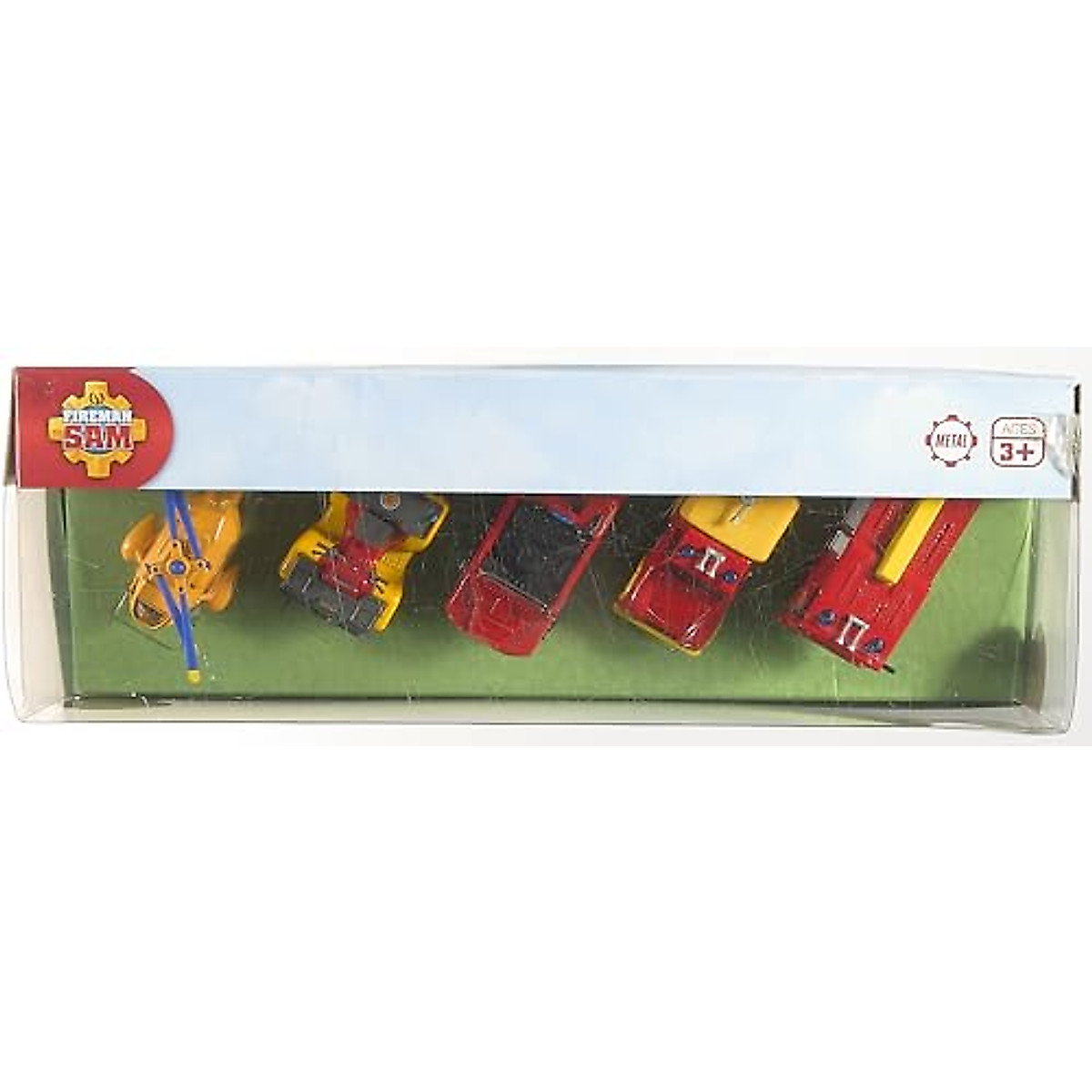 Majorette 7/203094002038 SLP GIFTPACK 5pcs Miniature Cars Set, Red/Yellow