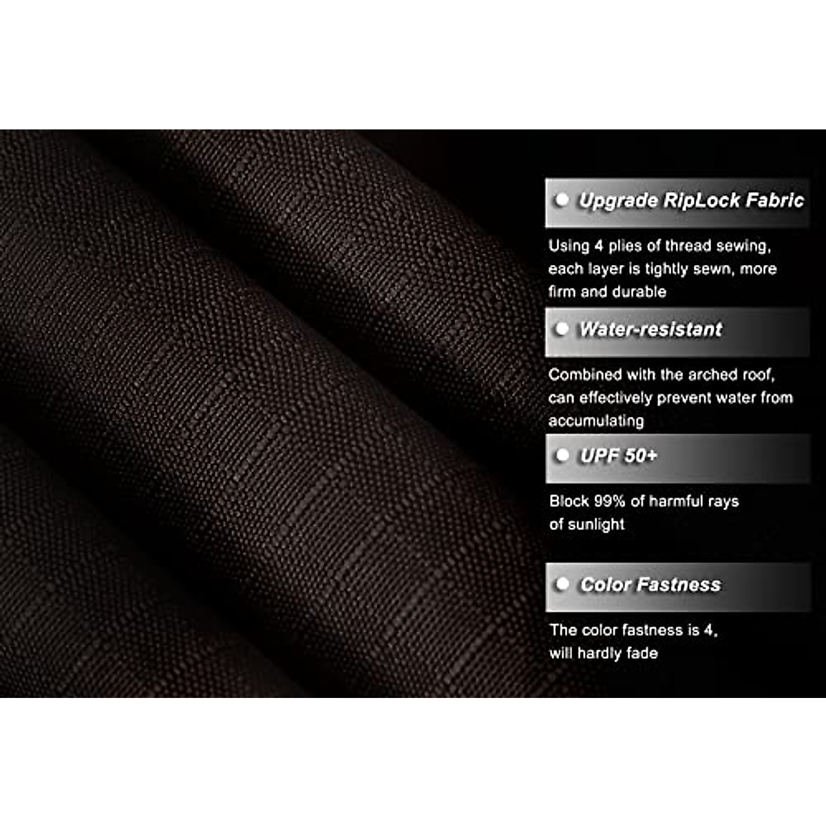 MASTERCANOPY Soft Top Outdoor Garden Gazebo for Patios with Netting Walls (10x10, Brown)