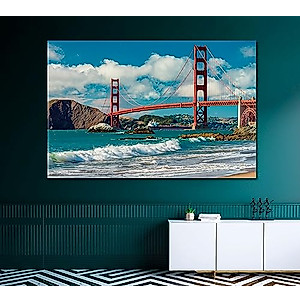 Golden Gate Bridge California USA Canvas Print 3 Panels / 36x24 inches