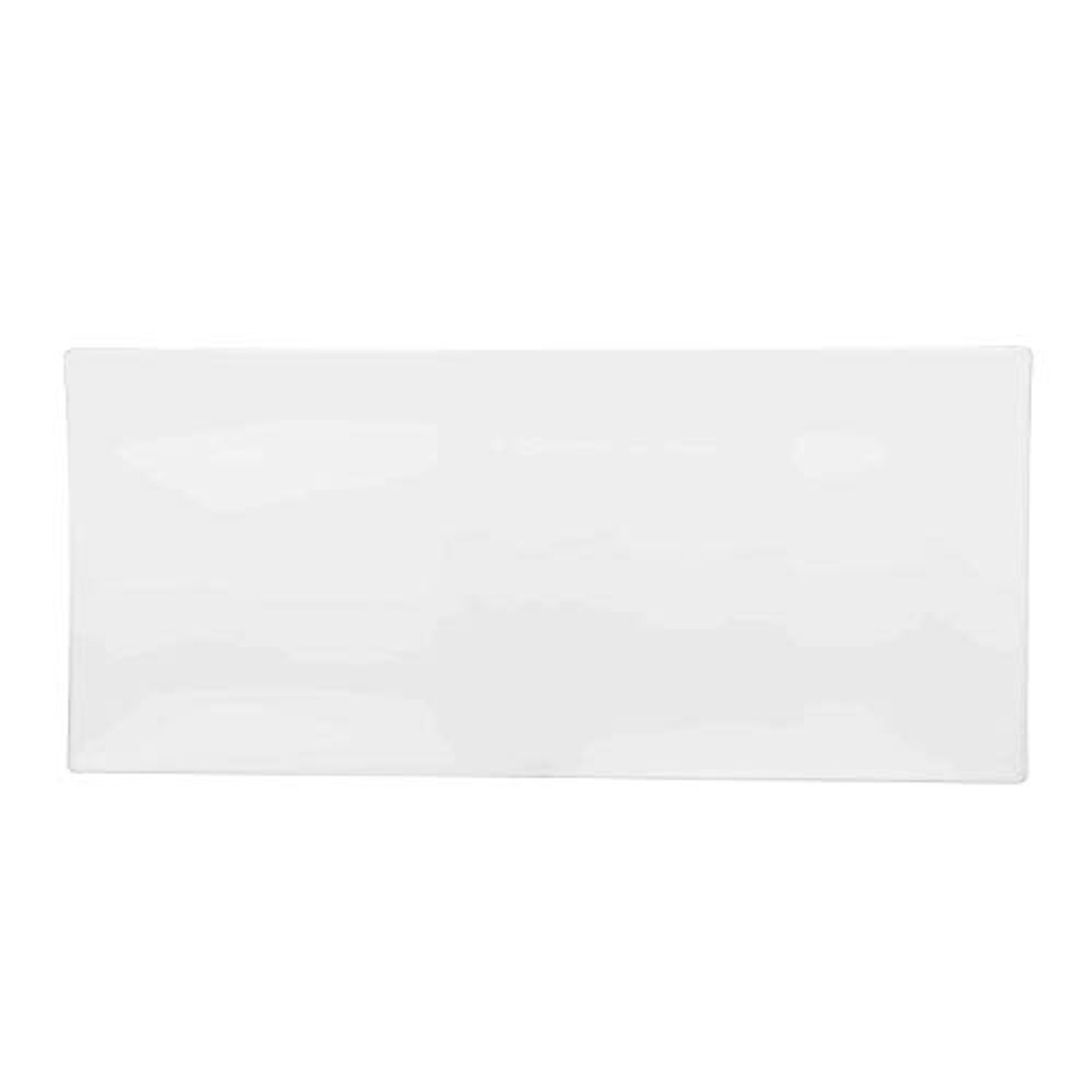 Lillian Tablesettings Rectangular Plastic Serving Tray, 13" X 6.25", Pearl/White