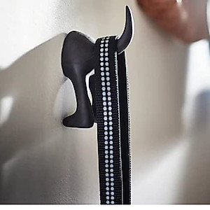 2 Pack Manufacturer Bastis IKEA Dog Tail Hooks Hat Coat Key Wall Mounted Hanger (Color Black)