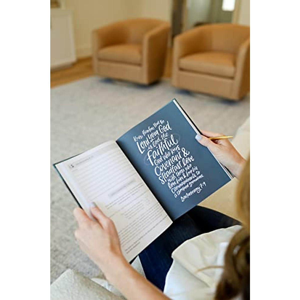 The Bible in a Year: A Guided Bible Study Reading Plan to Read the Bible in 52 Weeks (Premium Hardcover Keepsake Edition)