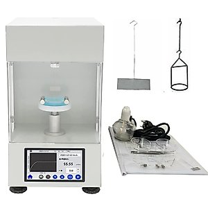 VTSYIQI Fully Automatic Surface Tensiometer Liquid Interfacial Tension Meter Tester With Platinum Ring Platinum Board Method Range 0 to 1000mN/m For Ink Printing Ink Oil Paint Cleaning Agent Industry