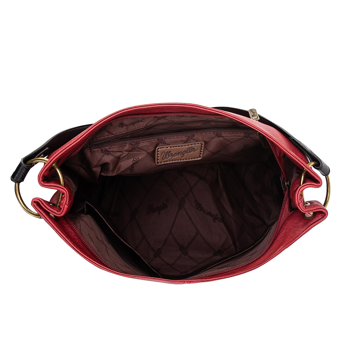 Wrangler Hobo Bags for Women Leather Hobo Purses Shoulder Bag Tote Bag Womens Purses and Handbags WG20-918RD