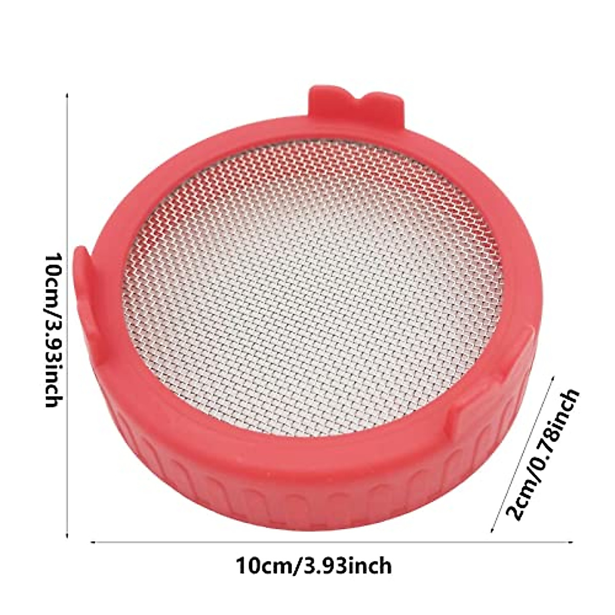 BAIRONG Mason Jar Screen Lids for Sprouting | Wide Mouth Mason Jars Lids | Alfalfa and Mung Bean Sprouts, Stainless Steel Mesh Screen Jar Strainer Sprout Lid for Broccoli Seeds, Alfalfa Adj