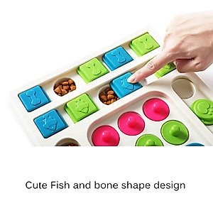 Smart Paws Interactive Pet Puzzle Toys (Level 2-3) Dog Slow Feeder,Dog Puzzle Feeder,Rabbit Toy… (Level 2)