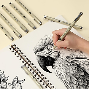 Mr. Pen- Black Fineliners, Fine Point Pens, 0.25mm, 4 Pack, Bible Pens No Bleed, Fine Tip Pens, Ultra Fine Point Pens, Black Fineliner Pens, Black Fine Point Pens, Black Art Pens, Fineliner Pen Black