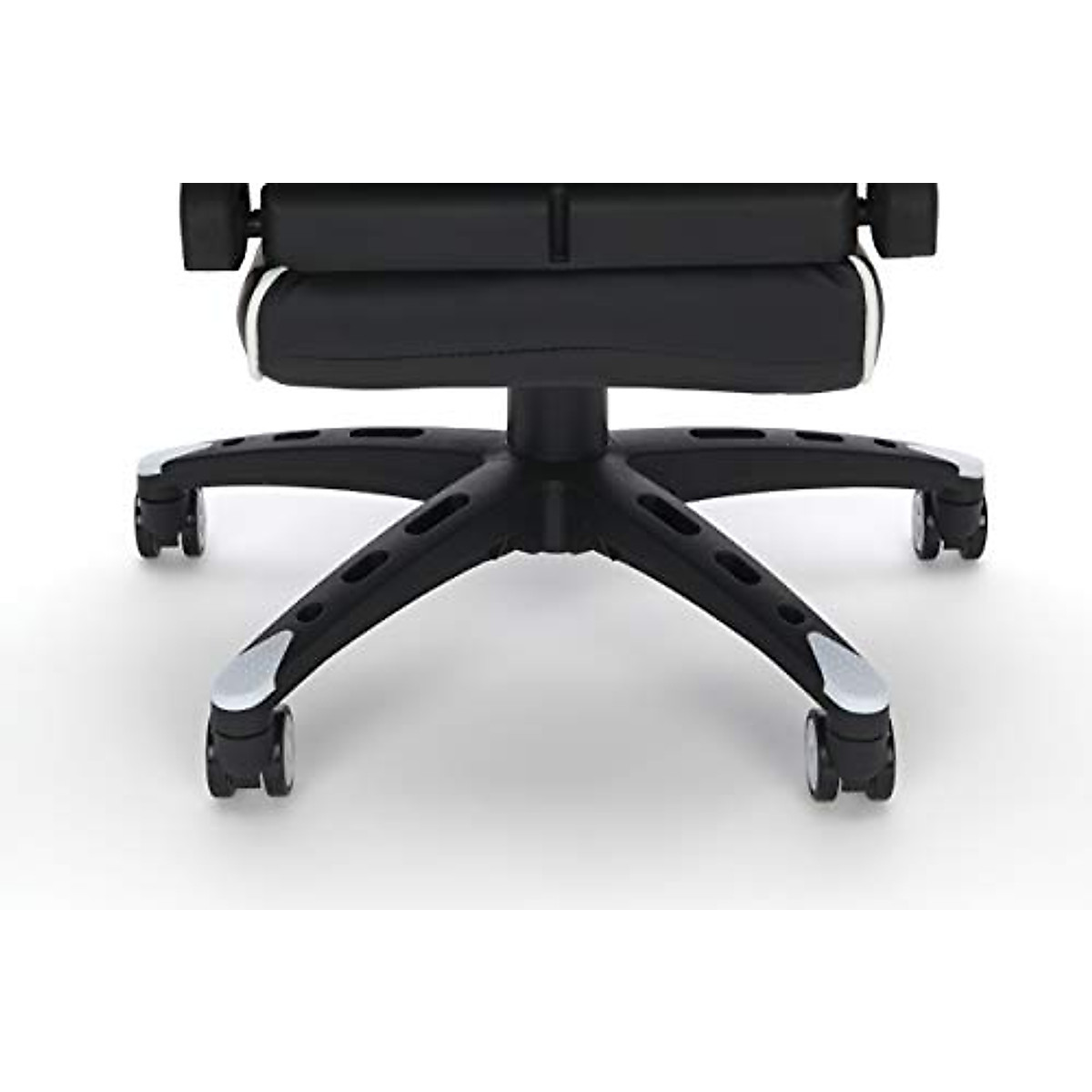 RESPAWN 110 Ergonomic Gaming Chair with Footrest Recliner - Racing Style High Back PC Computer Desk Office Chair - 360 Swivel, Adjustable Lumbar Support, Headrest Pillow, Padded Armrests - 2019 White