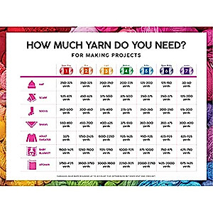 Lion Brand Yarn Ice Cream Big Scoop Yarn, Blueberry, 27.94 x 12.7 x 12.7 cm