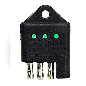 TIROL 4 Pin Trailer Tester Connector Trailer Wiring Tester 4-Pin Straight Trailer Light Wire Circuit Tester Car Accessories