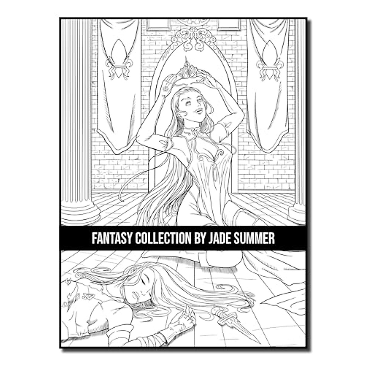 Fantasy Collection: An Adult Coloring Book with 100+ Incredible Coloring Pages of Mermaids, Fairies, Vampires, Dragons, and More!