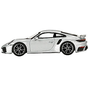 Truescale Miniatures 911 Turbo S GT Silver Metallic Edition to 4200 Pieces Worldwide 1/64 Diecast Model Car by True Scale MGT00354