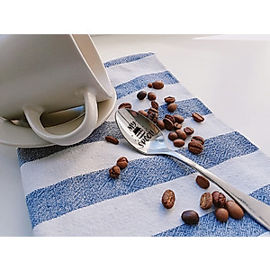 PZJIEAN My Nutella Spoon Funny Engraved Stainless Steel Spoon, Best Coffee Spoon Ice Cream Nutella Spoon Gifts for Women, Men, Nutella Lovers, Birthday Christmas Valentine Gifts