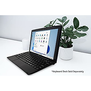 Fusion5 10.1" Windows 11 Full HD Tablet - FWIN232 PRO S3 Ultra Slim Windows Tablet PC - 8GB RAM, 256GB Storage, N4120 Quad-Core CPU, FHD (1920x1200) Display, Micro HDMI, M.2 SATA Expandable Storage