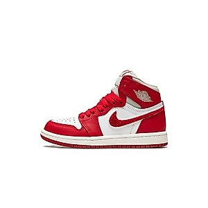 Jordan Boy's Jordan 1 High OG (Little Kid) Light Iron Ore/Varsity Red/Sail 2.5 Little Kid M